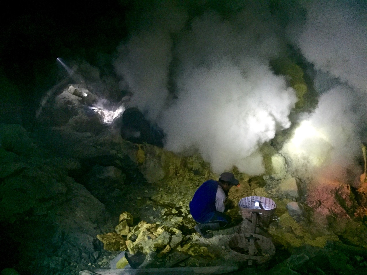 Blue Fire in Kawah Ijen, Java Chris Ruppel